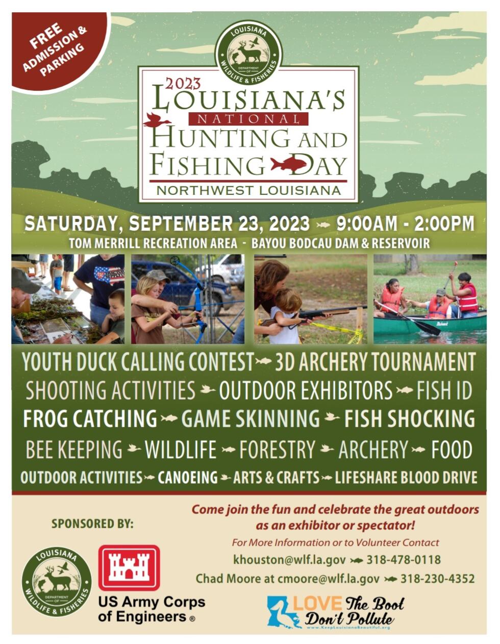 Louisiana National Hunting and Fishing Day happening Sept. 23 Louisiana National Hunting and Fishing Day happening Sept. 23